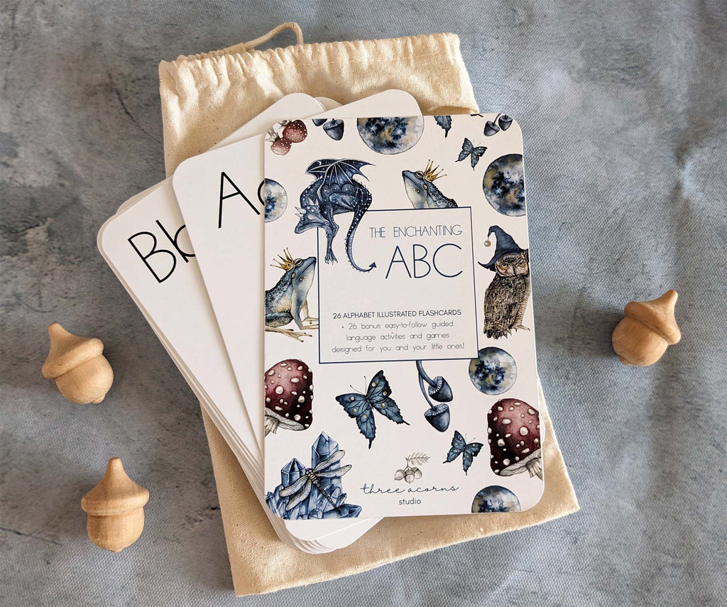 Enchanting ABC Flashcards - Baby Shower Gift, Homeschooling, New Baby ...