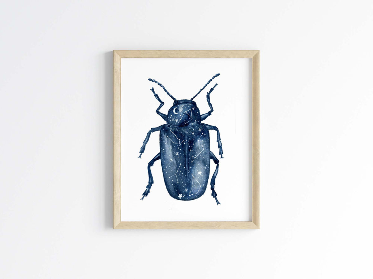 Celestial Beetle - Glicée Art Print – Three Acorns Studio